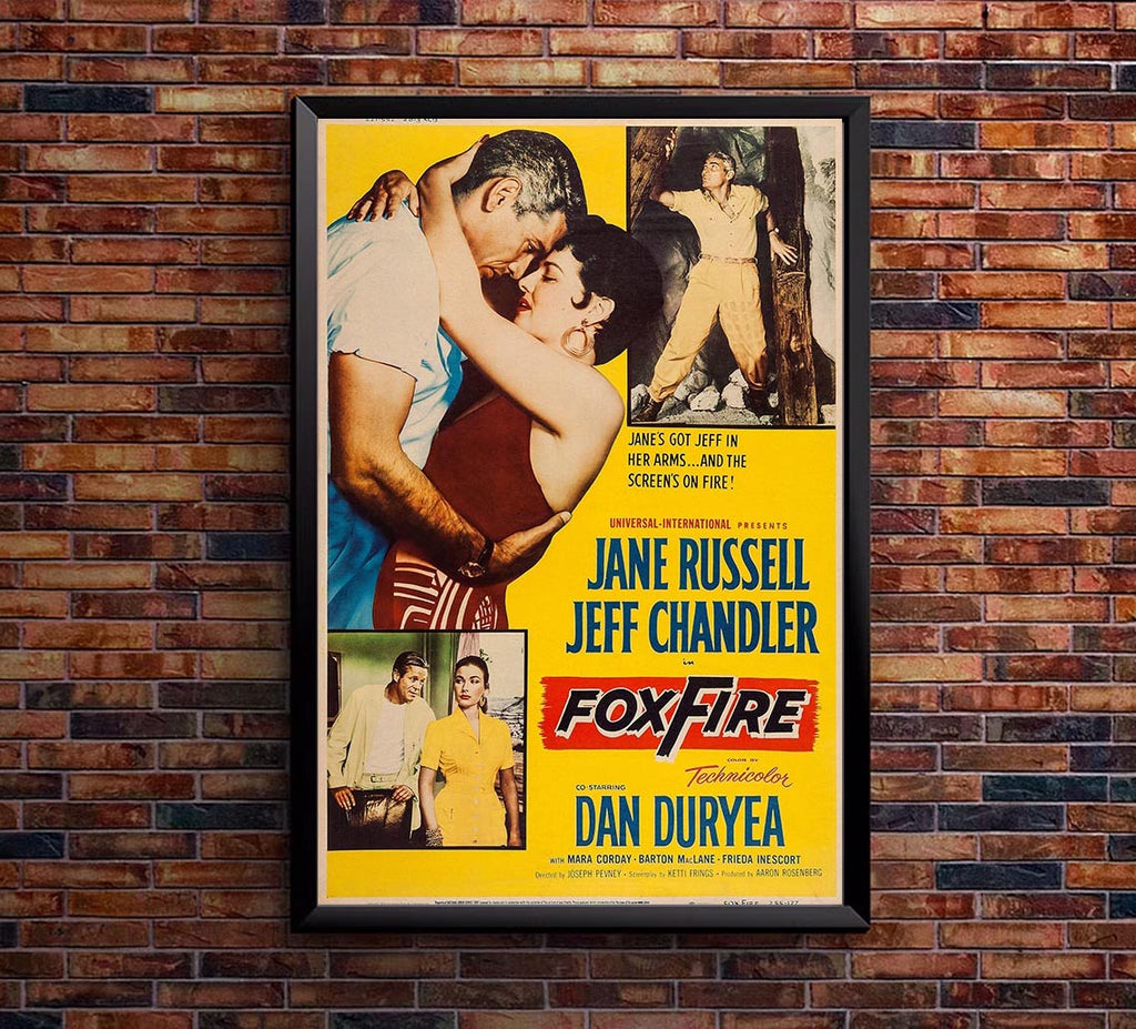 Foxfire 1955 v2 - Jane Russell - Vintage Classic Movie Poster – Lost Island Trading Company
