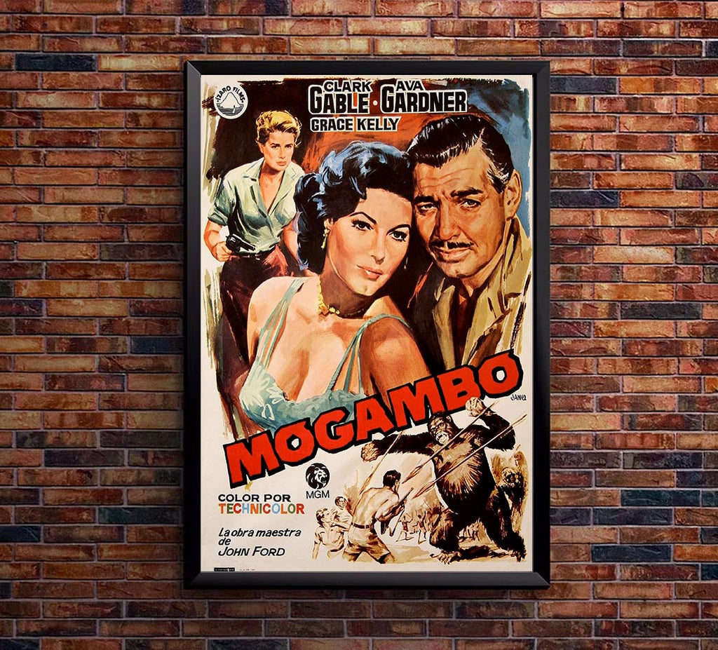 Mogambo 1953 - Spanish – Vintage Classic Movie Poster – Lost Island Trading Company