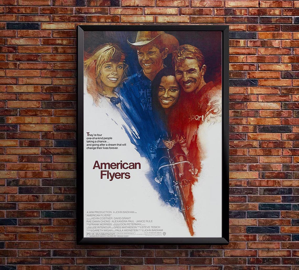 American Flyers 1985 - Kevin Costner - Vintage Classic Movie Poster ...
