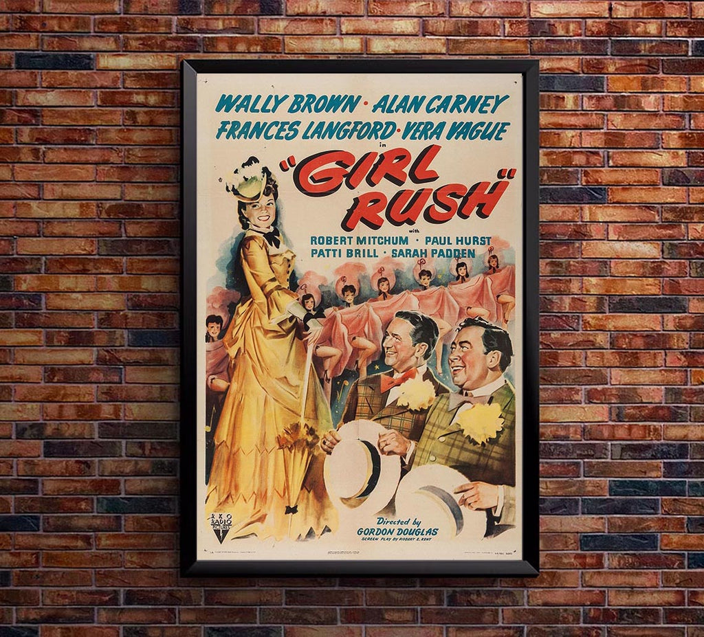 Girl Rush 1944 - Robert Mitchum - Vintage Classic Movie Poster – Lost ...