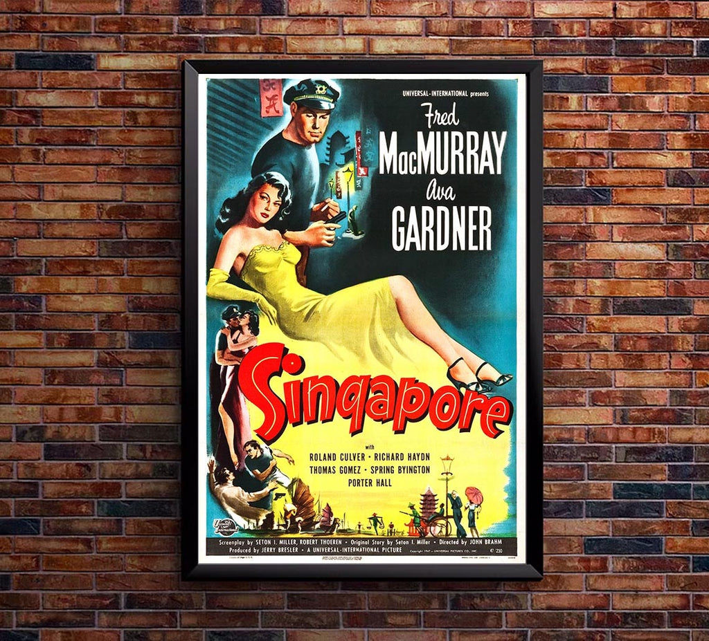 Singapore 1947 – Vintage Classic Movie Poster – Lost Island Trading Company