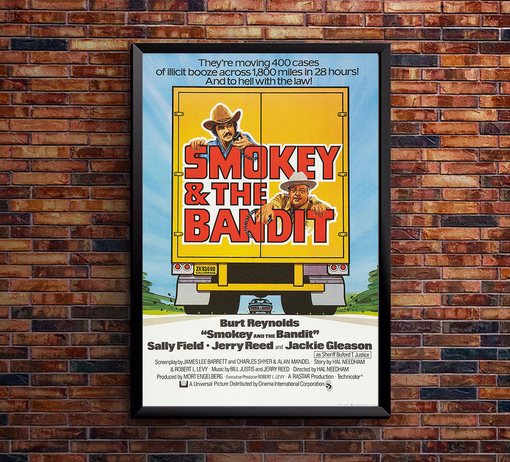 Smokey and the Bandit 1977 - v3 - Classic Movie Poster – Lost Island ...