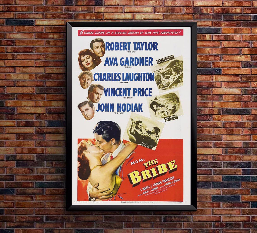 The Bribe 1949 – Vintage Classic Movie Poster – Lost Island Trading Company