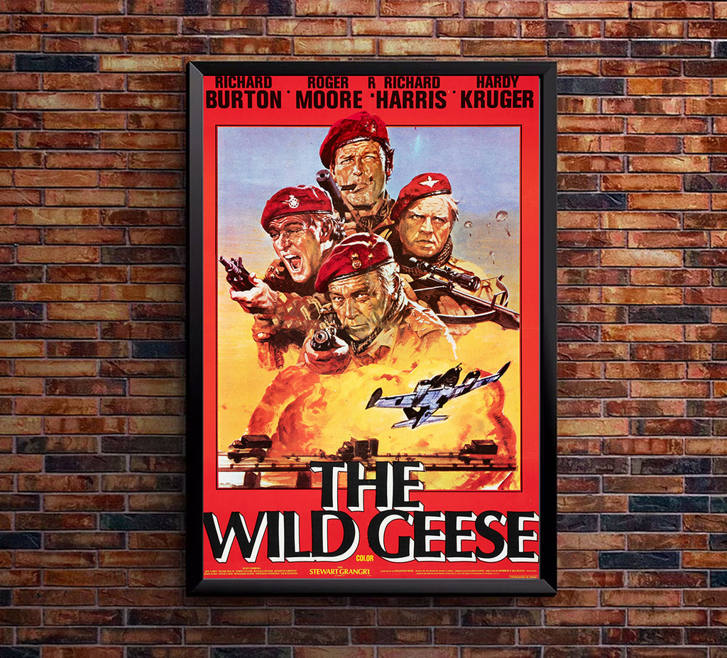 The Wild Geese 1978 - Richard Burton - Lebanon - Classic Movie Poster ...