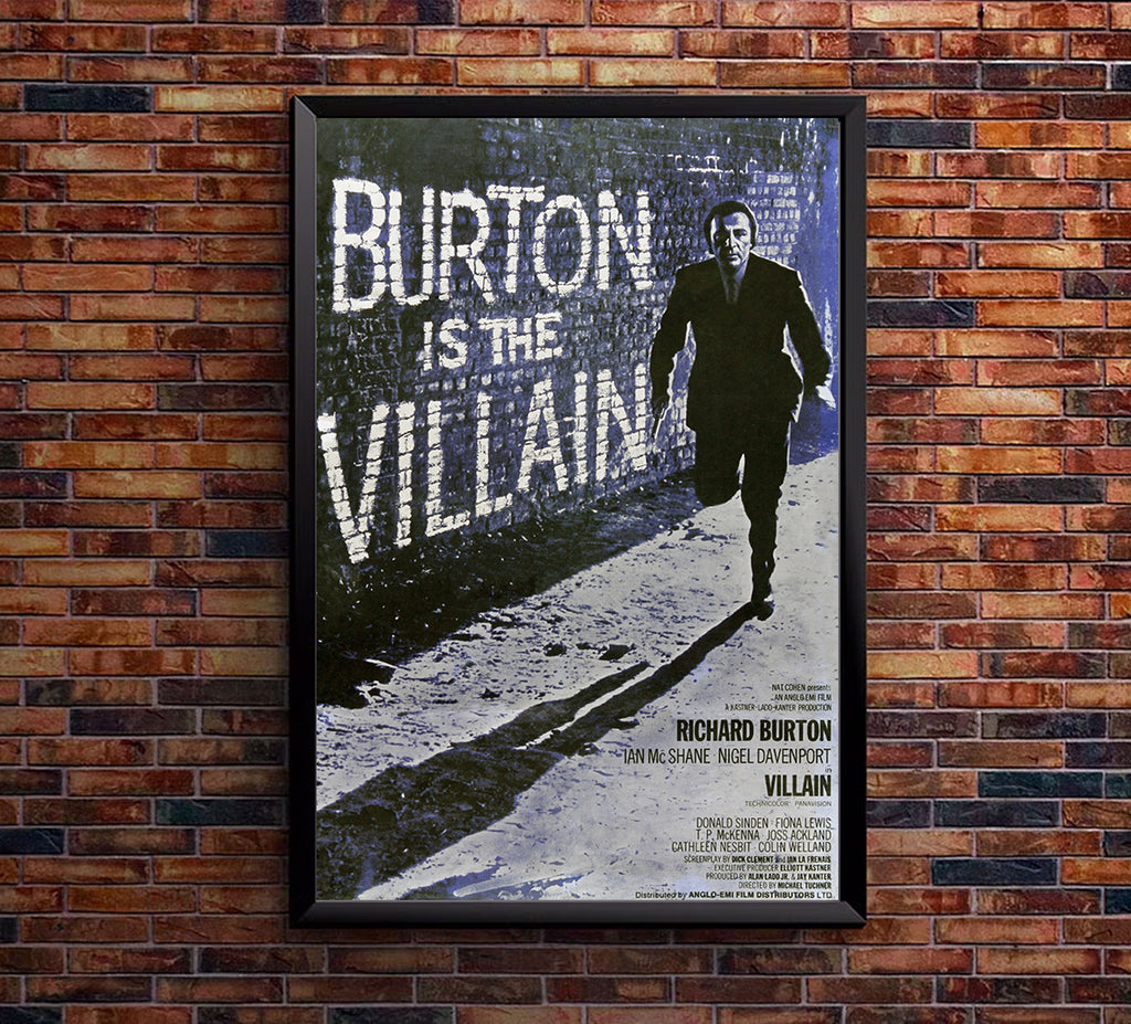 Villain 1971 - Richard Burton - UK - Classic Movie Poster – Lost Island ...