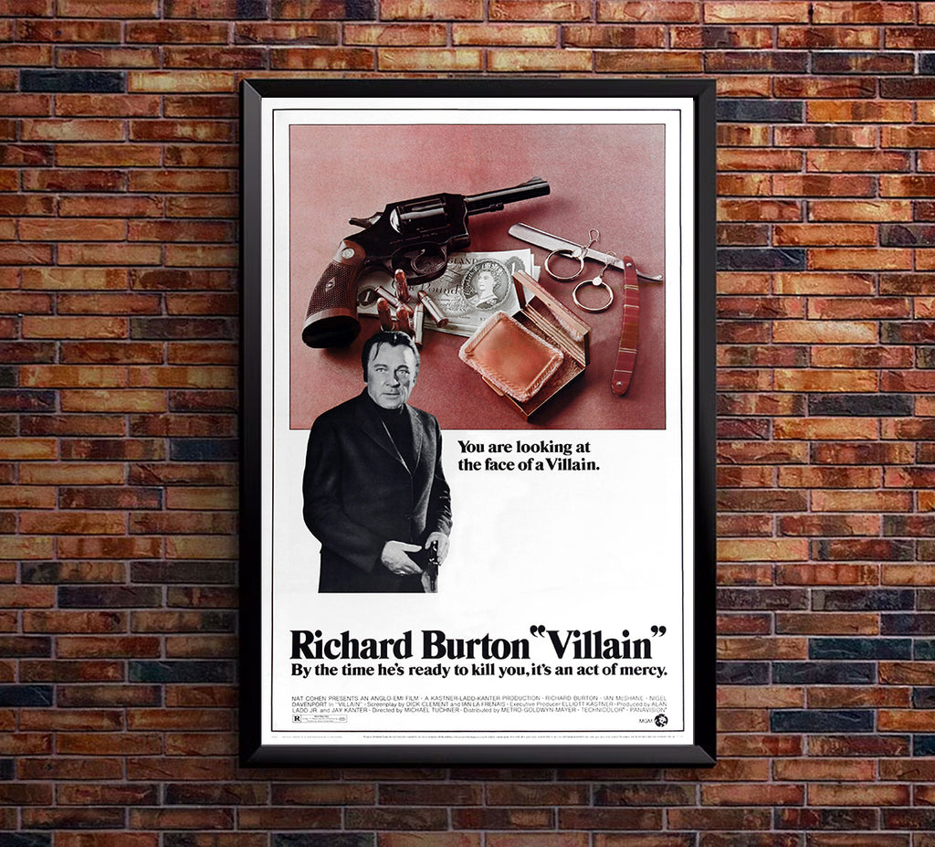 Villain 1971 - Richard Burton - US - Classic Movie Poster – Lost Island ...