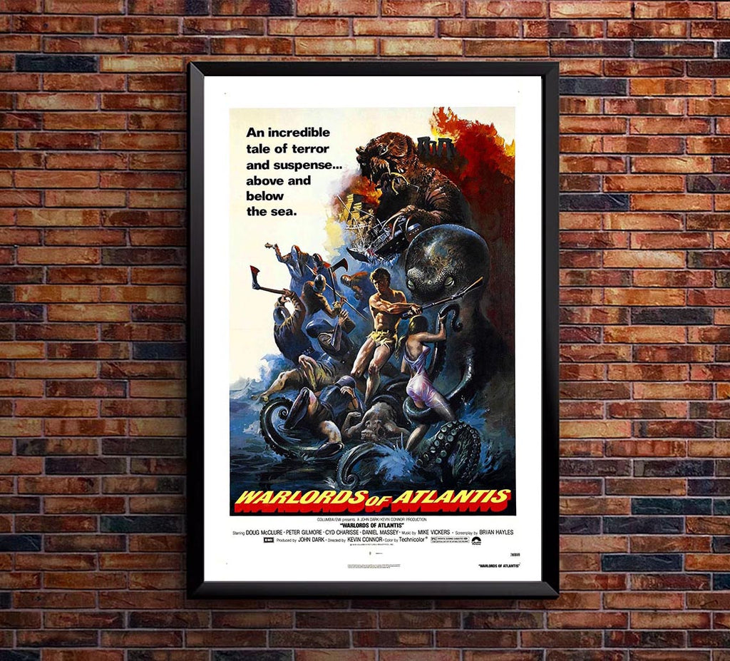 Warlords of Atlantis 1978 v1 - Vintage Horror Classic Movie Poster ...