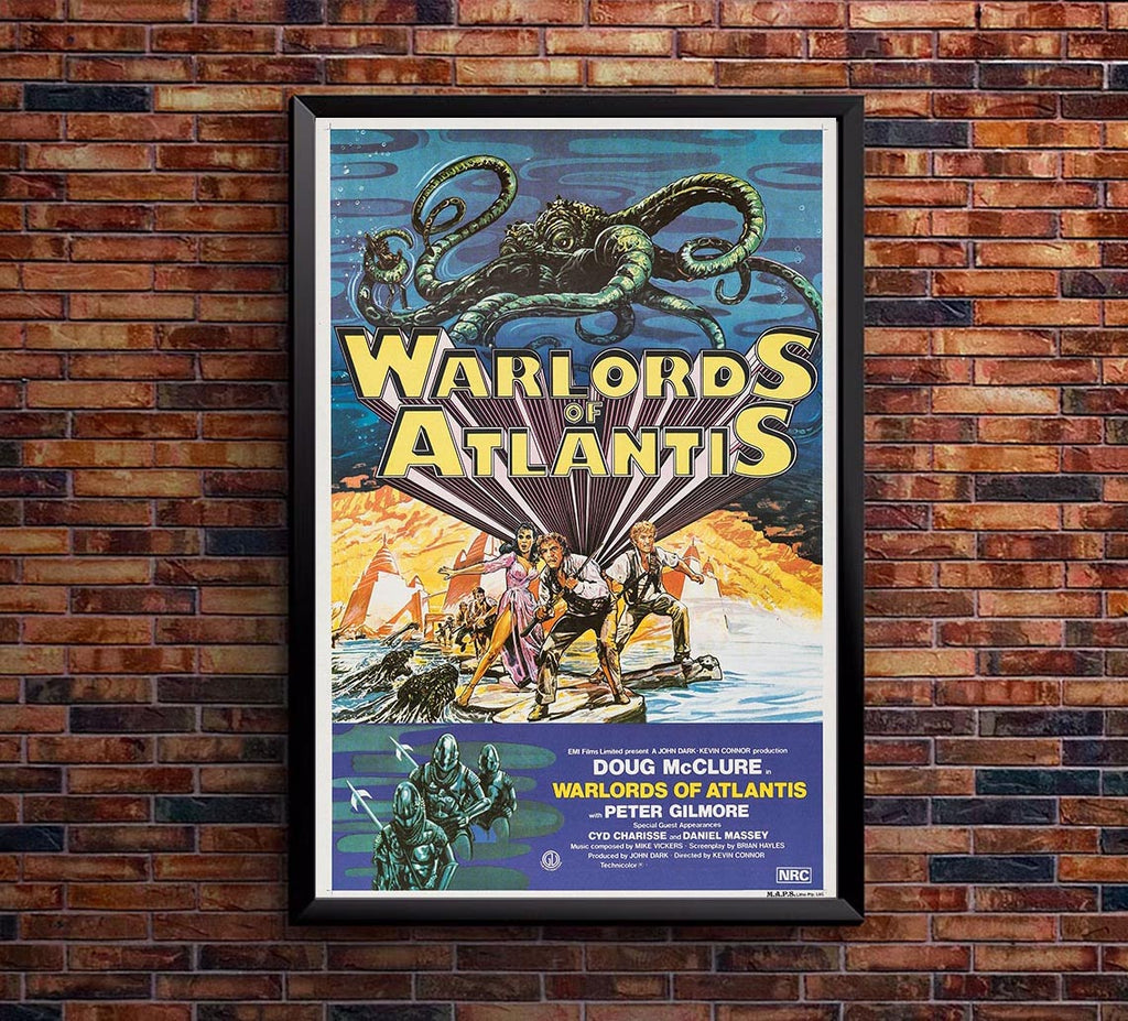 Warlords of Atlantis 1978 v2 - Vintage Horror Classic Movie Poster ...